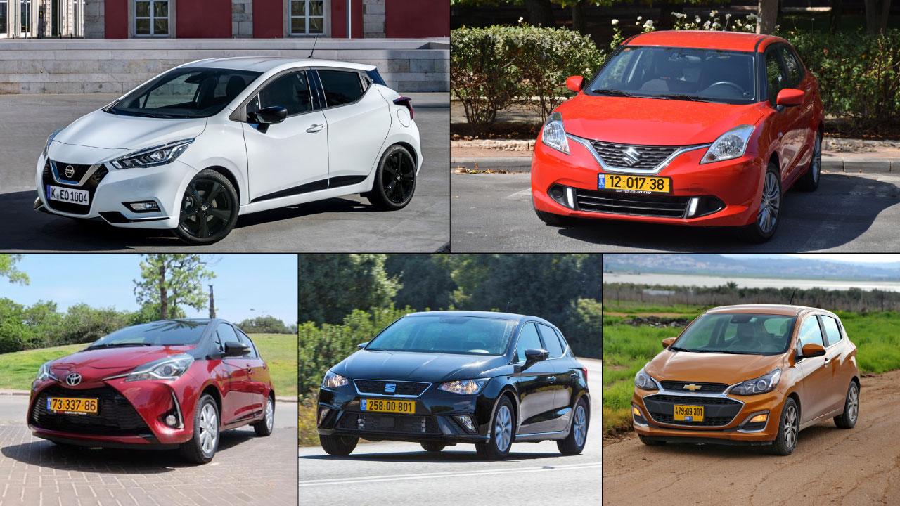 מכוניות קטנות בין 50,000 שקלים ועד ל-65,000 שקלים – הדגמים המומלצים